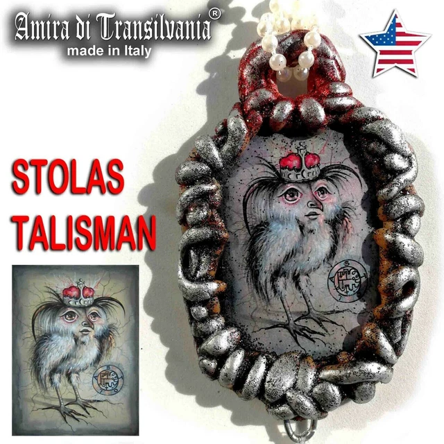TALISMAN STOLAS DEMON Goetia Wealth Money Jewelry Effective Power Wicca ...