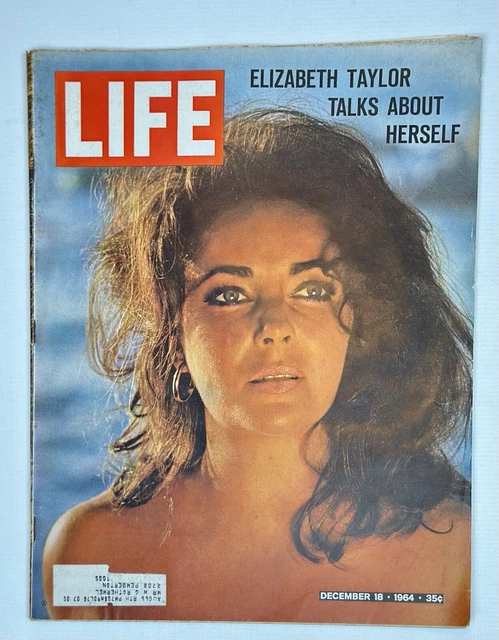 VINTAGE LIFE MAGAZINE: Elizabeth Taylor Talks About Herself; December ...
