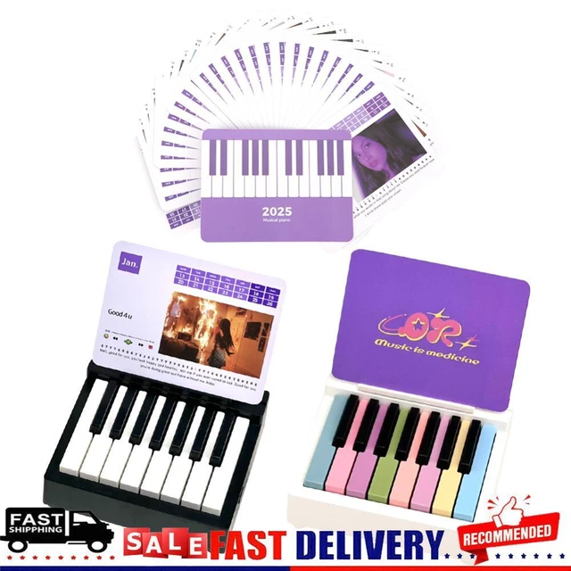 SINGER PIANO CALENDAR 2025 Music Sheets Playable Gift for Fans £15.49 ...