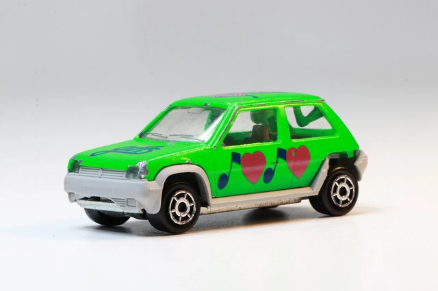 VINTAGE RARE MAJORETTE C-Renault 1985 Supercinq GT Turbo Green Diecast ...