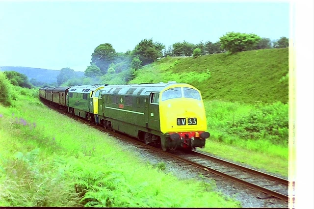 35MM RAILWAY COLOUR Negative Hydraulics D832 and D1023 at Burrs ELR £2. ...