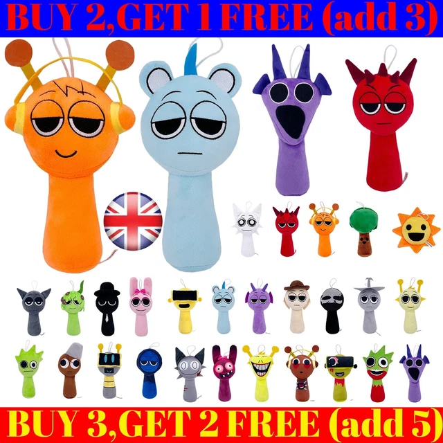 SPRUNKI PLUSH TOY Simon Oren Winda Sprunki Character Doll Plush Toy ...