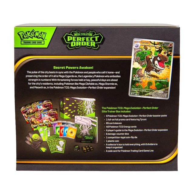 POKÉMON TCG: MEGA Evolution— Perfect Order Elite Trainer Box Confirmed ...