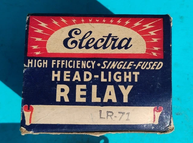 NOS ELECTRA FUSED Headlight Relay 1930 TO 1955 Universal 6V Dodge Ford ...