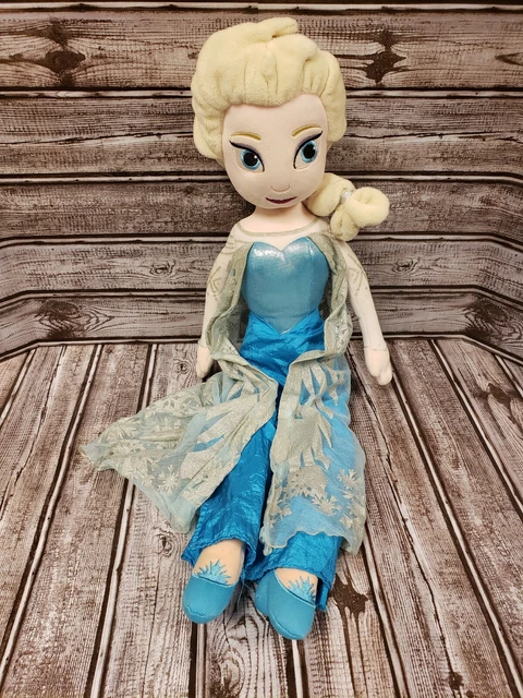 WALT DISNEY FROZEN LARGE ELSA SNOW QUEEN 24" Plush STUFFED DOLL Toy ...