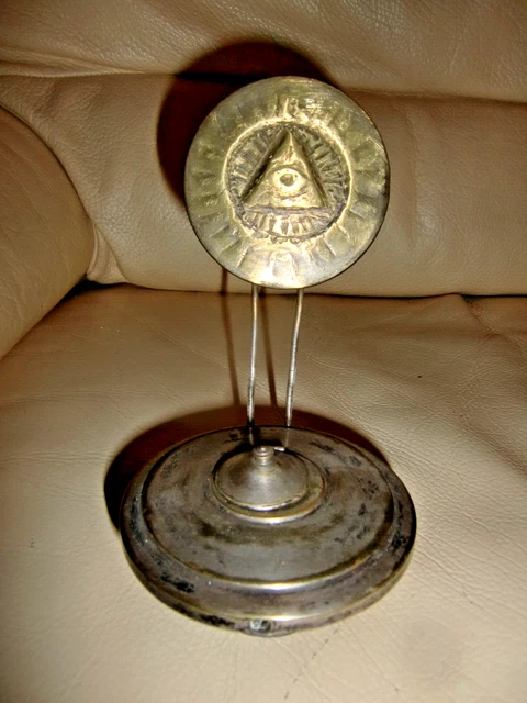 RARE ANTIQUE 19TH Mason FRENCH OIL LAMP MASONIC DECOR ORNAMENT £25.71 ...