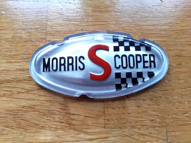 CLASSIC MINI COOPER S Rare Genuine Mk2 Bonnet Badge Works Nos Bmc Mk1 ...