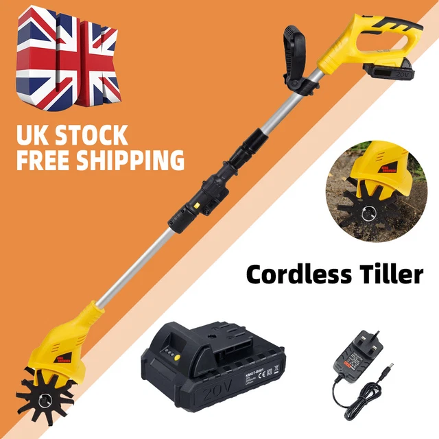CORDLESS CULTIVATOR ROTAVATOR Tiller Garden Allotment Veg Patch Soil ...