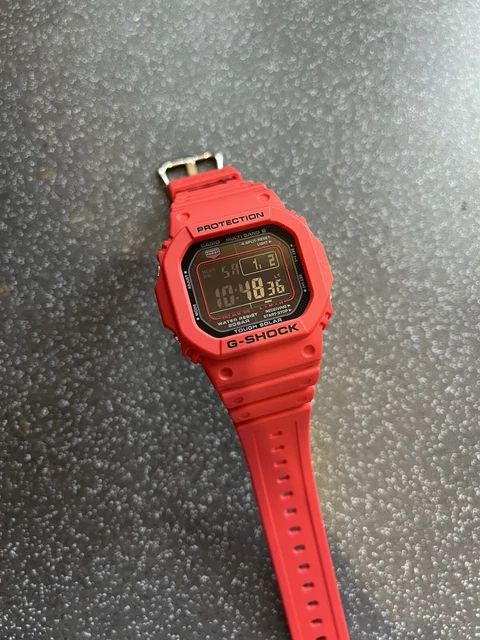 CASIO G-SHOCK GW-M5610U-2JF Solar Radio Digital Red Watch - Modded Red ...