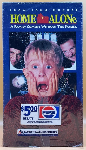 HOME ALONE VHS 1991 Macaulay Culkin Partial Shrink Pepsi **Buy 2 Get 1 ...