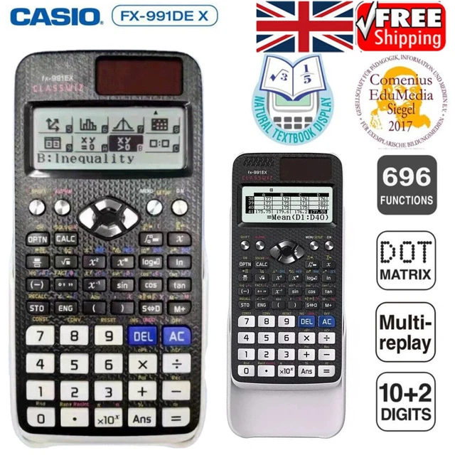 CASIO FX-991EX CLASSWIZ Advanced Engineering Scientific Calculator 696 ...