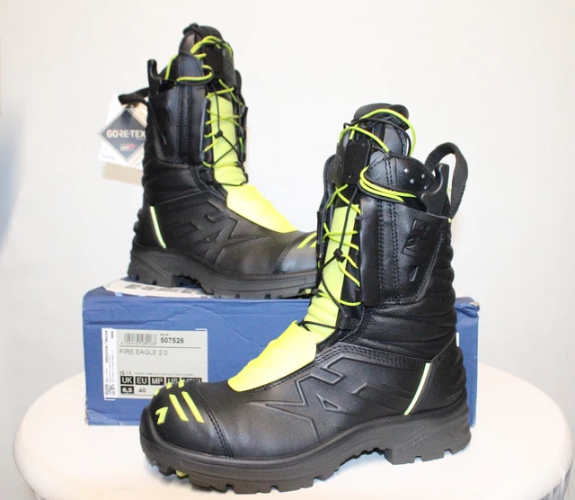 HAIX FIRE EAGLE 2.0 Feuerwehrstiefel Schwarz/Gelb EU Größe 40 Neu Rechnung MwSt EUR 183,62 ...