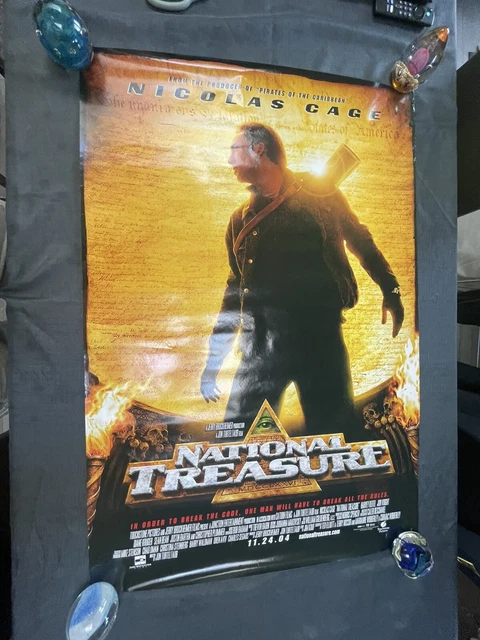 NATIONAL TREASURE ORIGINAL Cinema One Sheet Poster 27x40 Inch Rare £15. ...