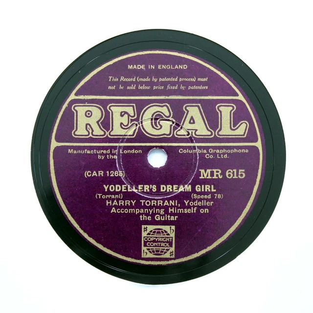 HARRY TORRANI (YODELLER) "Yodeller's Dream Girl" (E) REGAL MR-615 [78 ...