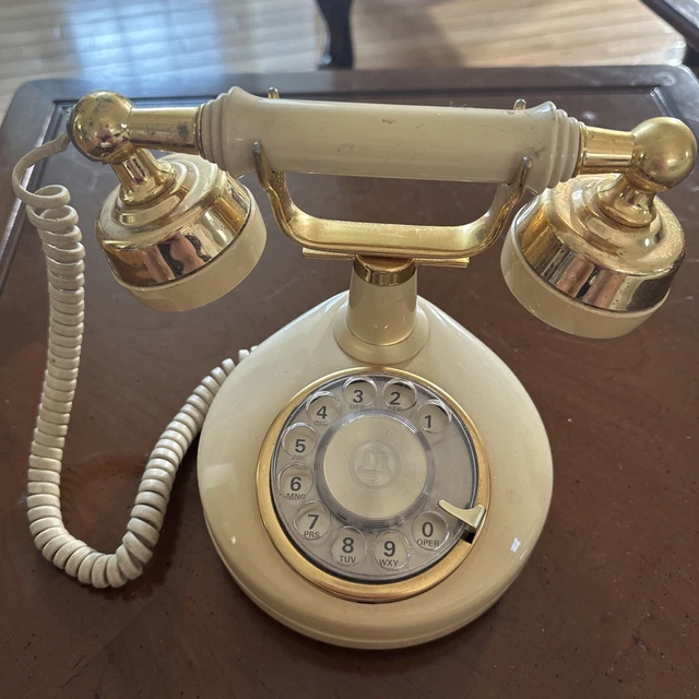 WESTERN ELECTRIC YELLOW-GOLD Rotary Telephone Not Tested. Vintage ...