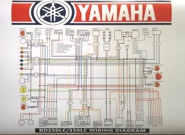 Rd350lc Wiring Diagram Genuine Yamaha Rd350lc Rd 350 Lc W Re