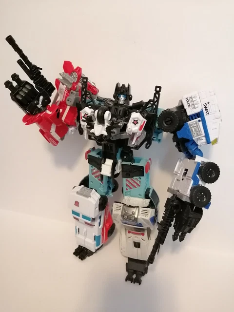 TRANSFORMERS COMBINER WARS Defensor Protectobots Combiner Complete Set ...