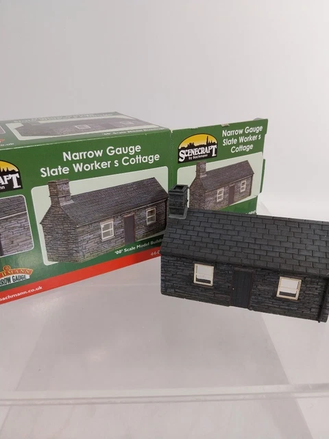 BACHMANN SCENECRAFT NARROW Gauge Slate Workers Cottage 44-0108 '00 ...