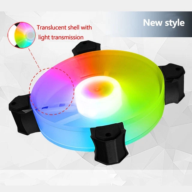 VENTILADOR COOLER 5V ARGB Radiator Cooling Fans Chassis Fan Computer ...