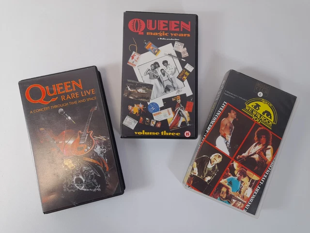 QUEEN 3 VHS Bundle - We Will Rock you, Magic Years, Rare Live E4 £14.99 ...