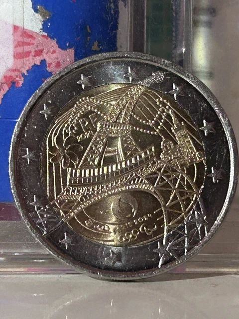 PIÈCE 2 EUROS jo 2024 JEUX OLYMPIQUES DE PARIS 2024 PIÈCE-COMMÉMORATIVE Rare EUR 300,00 ...