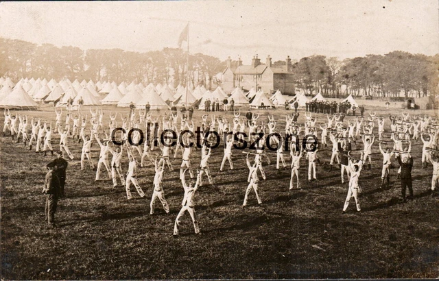 WW1 ERA BRITISH Soldiers Physical Training At Camp Near Beverley Real ...