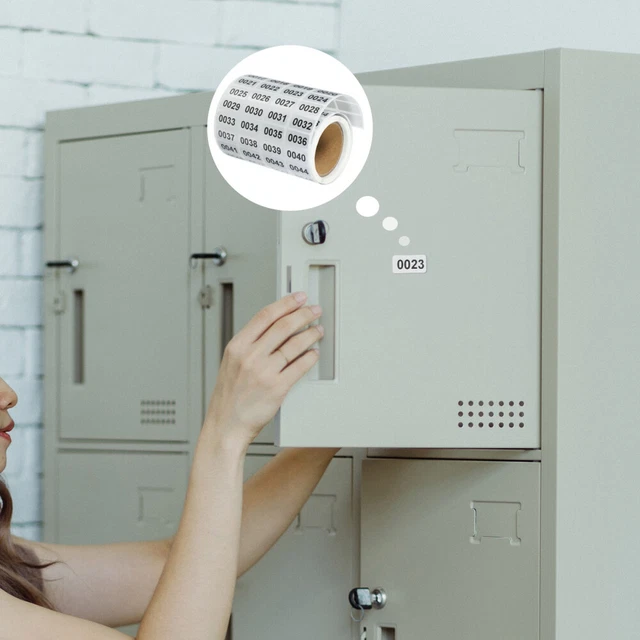 NUMBERED STICKERS PVC Sorting Labels Identification Decals Sign ...