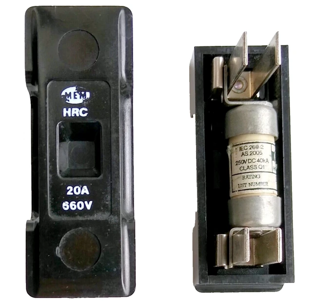 VINTAGE MEM HRC 660v 20Amp Fuse 660v 20Amp Switch Fuse Carrier Fuse ...