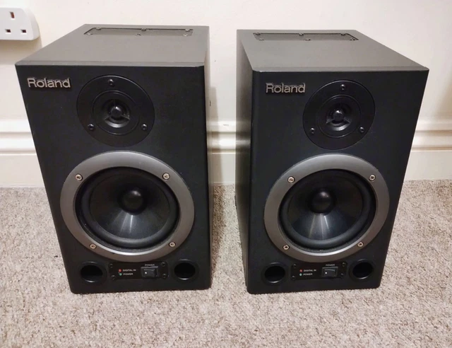 ROLAND DS-30A POWERED 24-Bit Digital Reference Monitor Speaker Pair £52.00 - PicClick UK