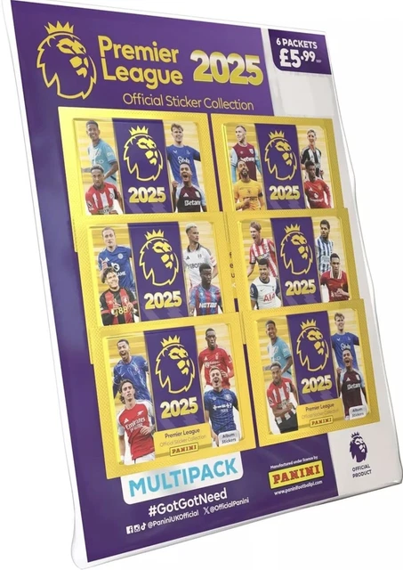 PREMIER LEAGUE 2025 Official Sticker Collection - Multipack £5.91 ...