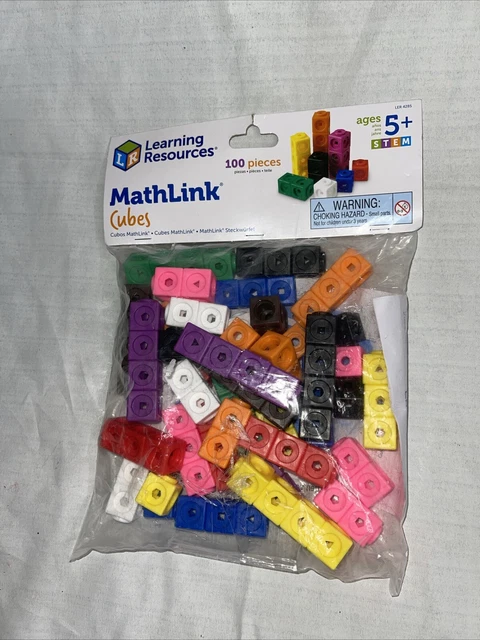 NEW LEARNING RESOURCES MathLink Cubes Set of 100 Ages 5+ (WTF86) $18.00 ...