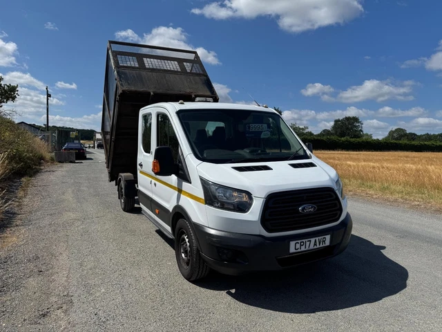 FORD TRANSIT 2.0 350 EcoBlue crew cab tipper 5dr Diesel Manual RWD L3 ...