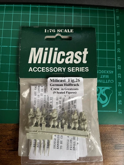 MILICAST RESIN MODEL Kit - German Halftrack passengers - 1/76 scale £8. ...