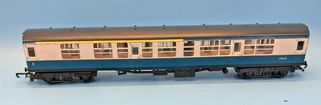 TRIANG OO GAUGE 63' BR MK1 BLUE/GRAY COMPOSIT COACH AS SEEN UNBOXED rb2 ...