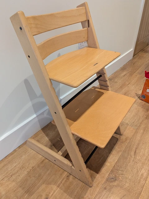 STOKKE TRIPP TRAPP Wooden Adjustable High Chair Baby Adult -Trip Trap £ ...