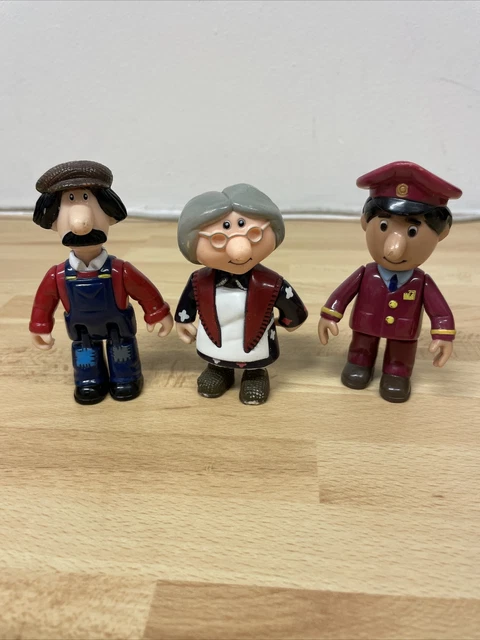 POSTMAN PAT FIGURES 3.5” Ted Glen, Ajay Bains & Mrs Goggins 3x figure ...