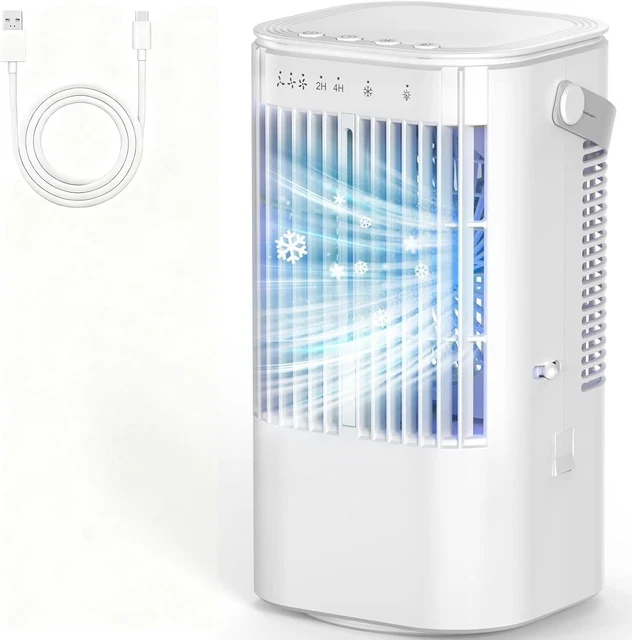 PORTABLE AIR CONDITIONER, 4-In-1 Mini Small Air Conditioner Evaporative ...