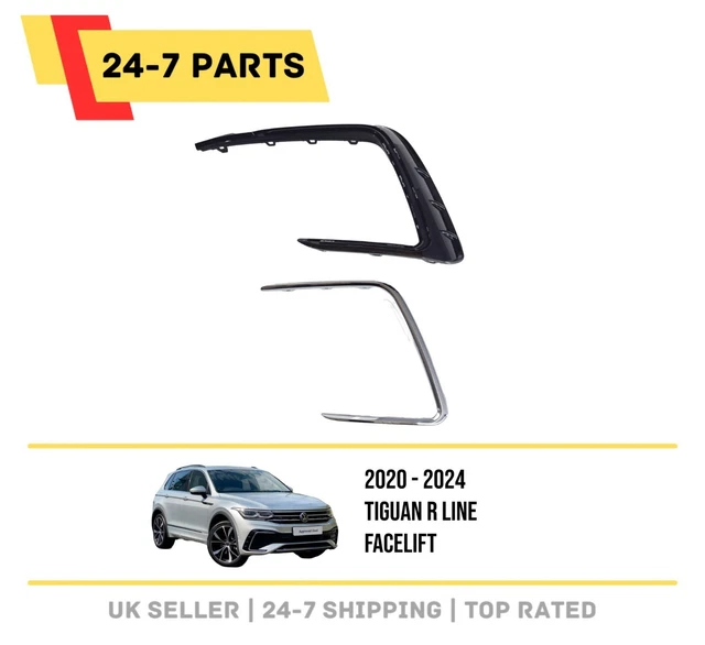 VOLKSWAGEN VW TIGUAN 2020 - 24 R Line Front Bumper Passenger Left Fog ...