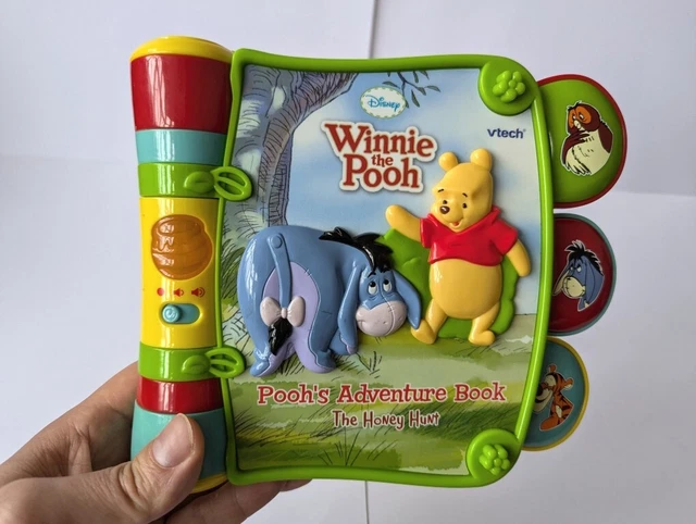 VTECH DISNEY WINNIE The Pooh 'Pooh's Adventure Book' Slide & Learn ...