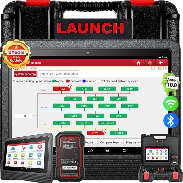 LAUNCH X431 PRO3S+ V5.0 PRO5 Car OBD2 Scanner Diagnostic Tool ECU ...