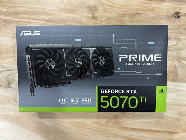 ASUS PRIME GEFORCE RTX 5070 Ti 16GB GDDR7 OC Edition Graphics Card In Hand New $2,019.90 ...
