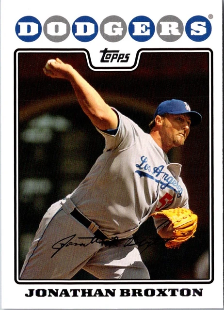 2008 TOPPS JONATHAN Broxton #44 Los Angeles Dodgers EUR 1,77 - PicClick FR