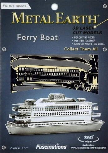 TRAGHETTO FERRY BOAT Metal Earth 3D Model Kit FASCINATIONS EUR 9,06 ...