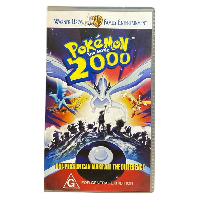 POKEMON 2000 THE Movie VHS Tape Family Entertainment Warner Bros Rating ...