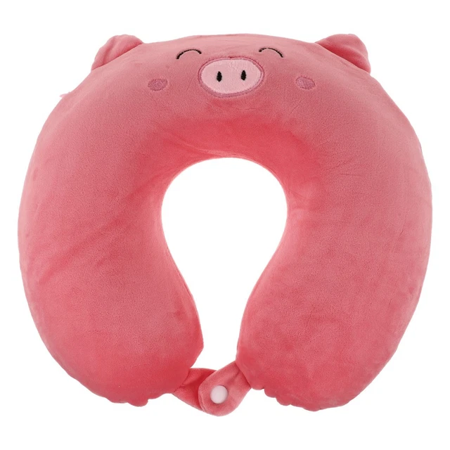 ERGONOMIC SUPPORT PILLOW Neck for Airplane Travel Portable U-shaped ...