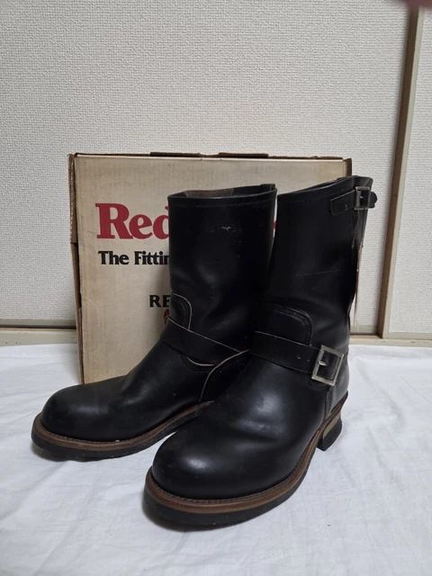 RED WING ENGINEER Boots Black, PT91, Deadstock, Rare, US Size 7.5 ...