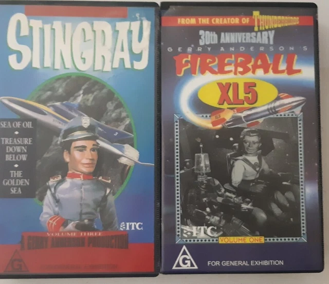 FIREBALL XL5 & Stingray Volume 3 VHS Tapes Retro Rating G PAL $32.00 ...