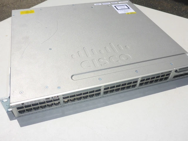 CISCO WS-C3850-48T-S V07 Network Switch w/ C3850-NM-4-1G Module +90 day ...