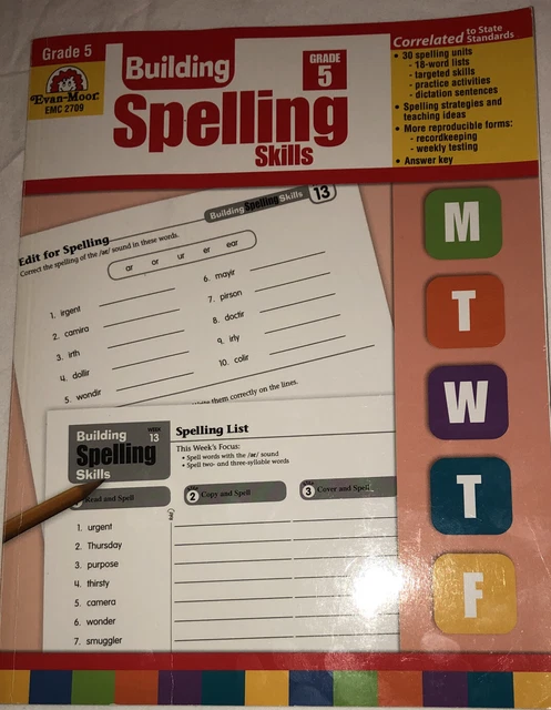 BUILDING SPELLING SKILLS Ser.: Building Spelling Skills : Grade 5 by ...