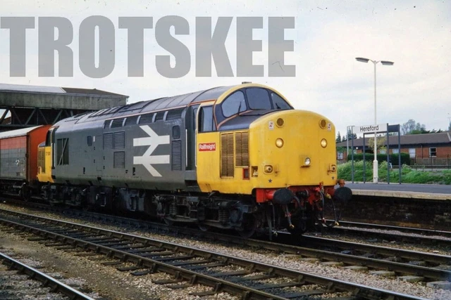 35MM SLIDE BR British Railways Diesel Loco Class 37 37506 Hereford 1986 ...